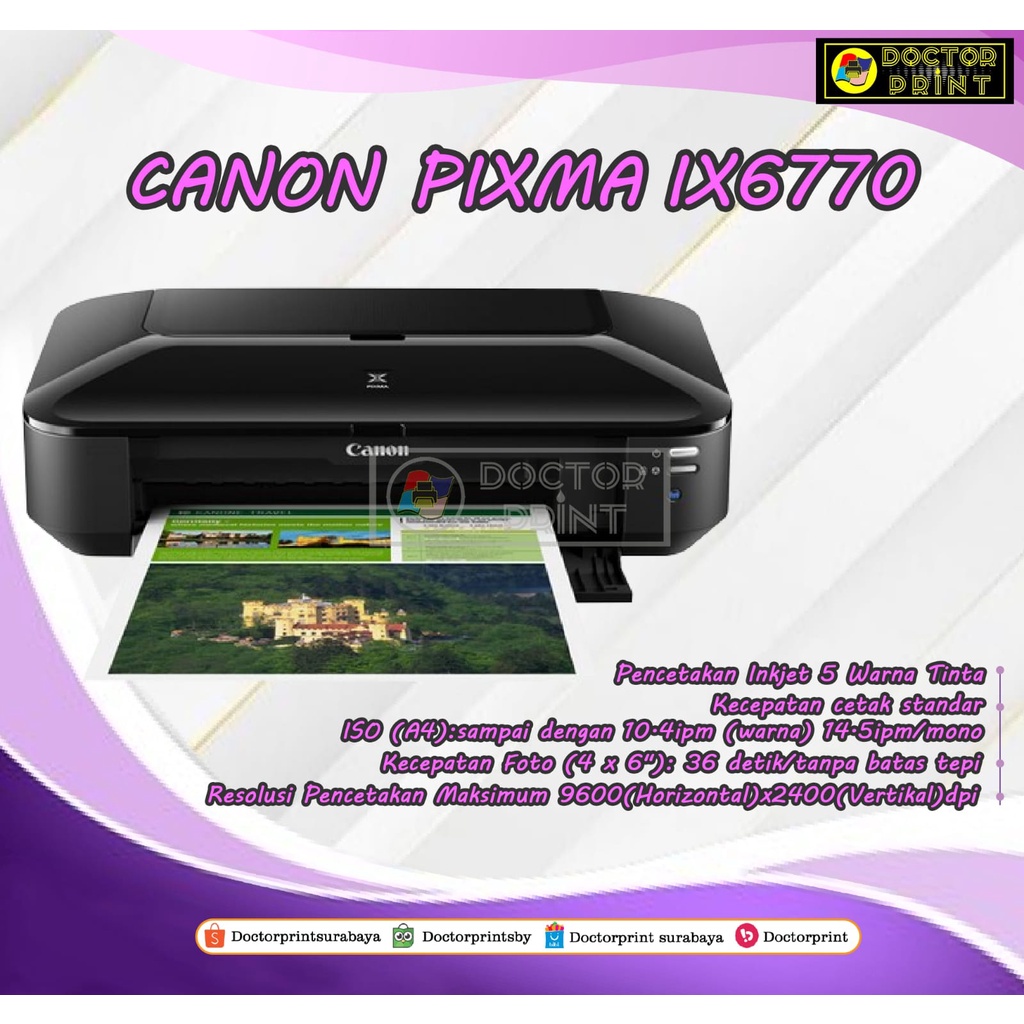 Jual Printer Canon PIXMA iX6770 Printer A3 | Shopee Indonesia