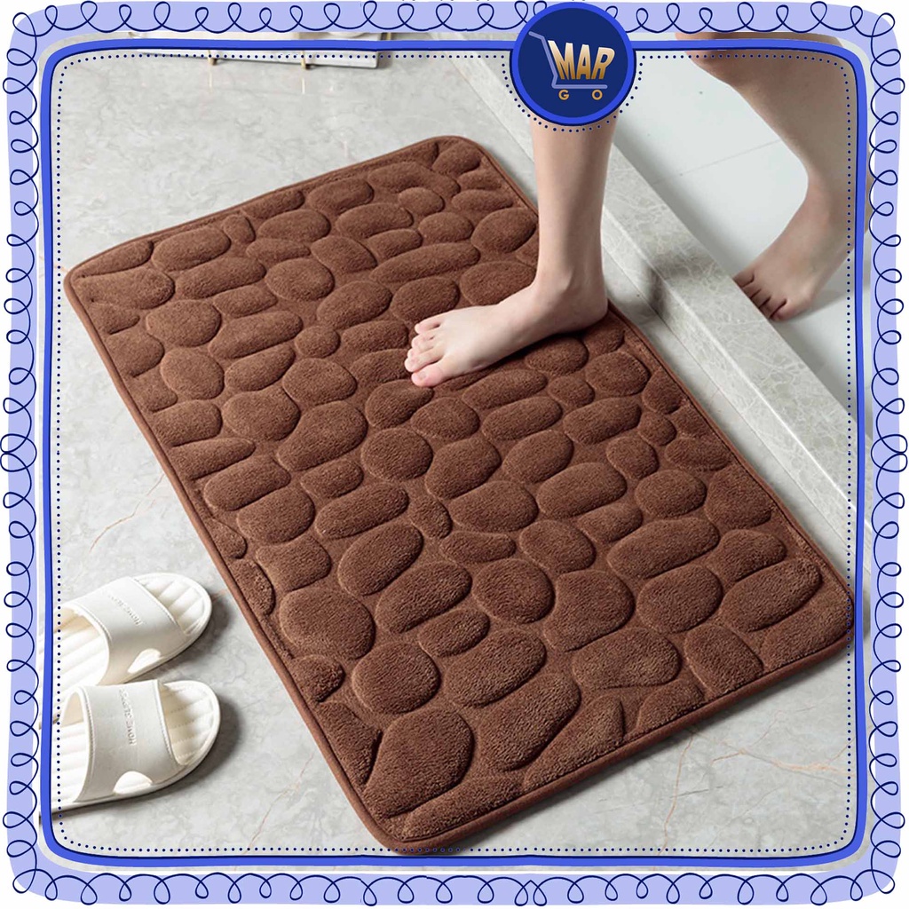 Jual KESET BATU Keset foam keset kain anti slip Keset MOTIF BATU ...