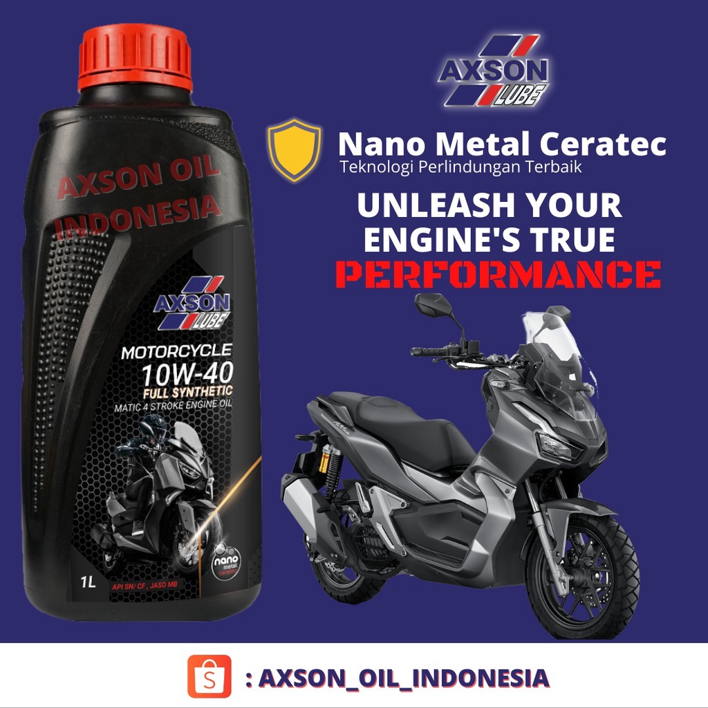 Jual Axson Fully Synthetic Automatic Oil 10W-40 - JASO MB (Motor Matic) | Shopee Indonesia