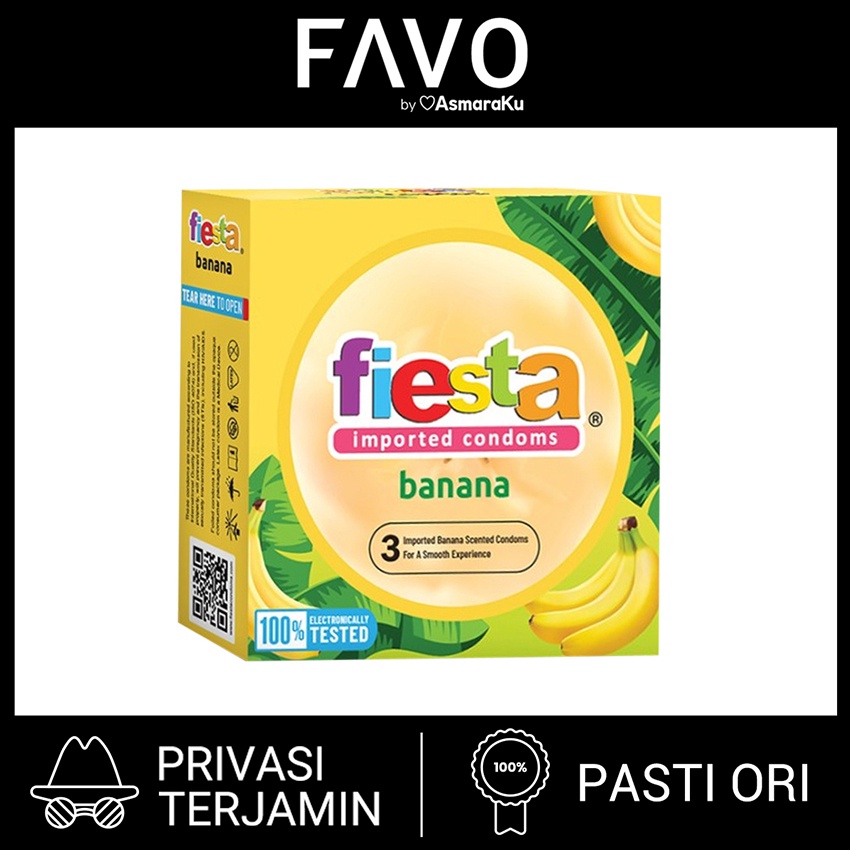 Jual Kondom Fiesta - Kondom Black Coffee / Watermelon / Strawberry ...