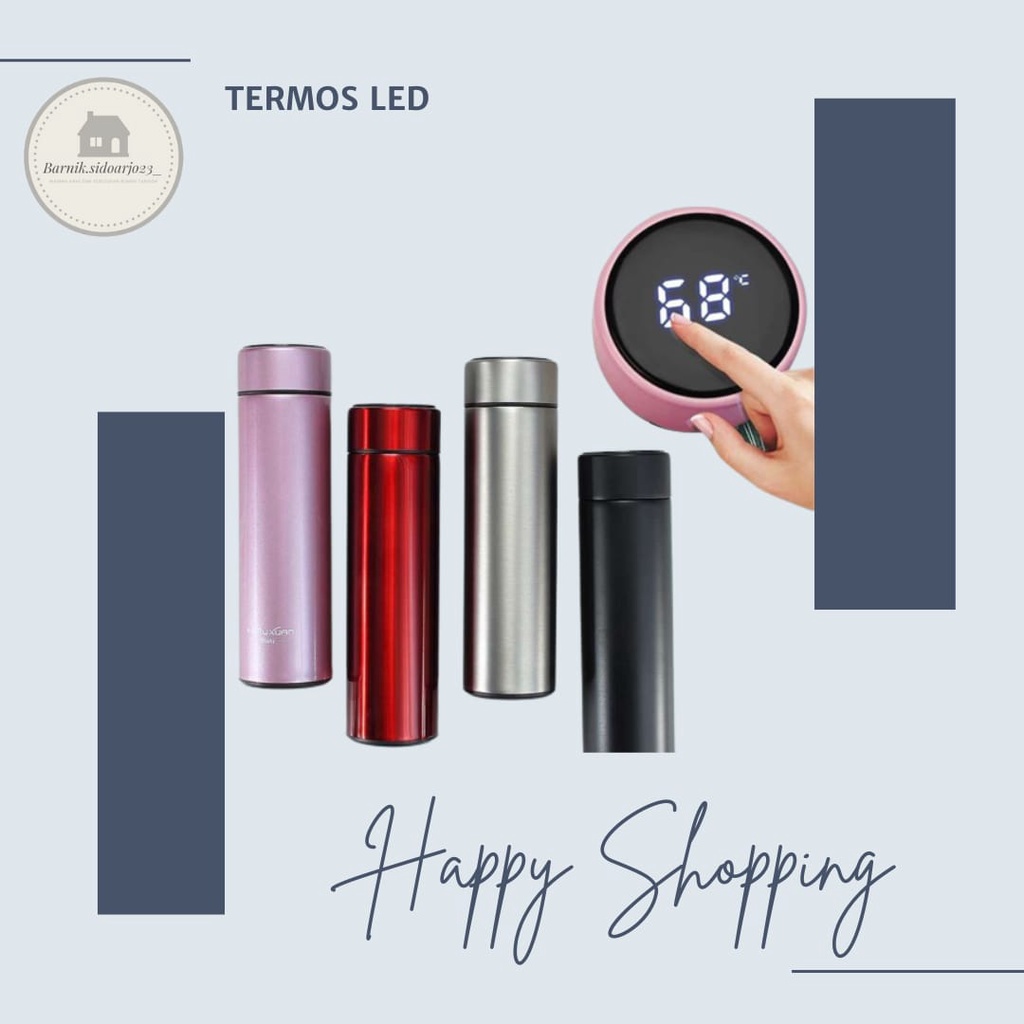 Jual Termos LED Glossy Display / Termos Suhu LED 500 ml | Shopee Indonesia