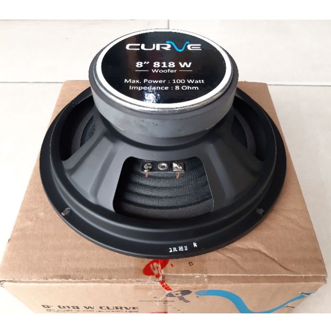 Jual Speaker 8" 8 inch CURVE 818 Woofer 100 Watt | Shopee Indonesia