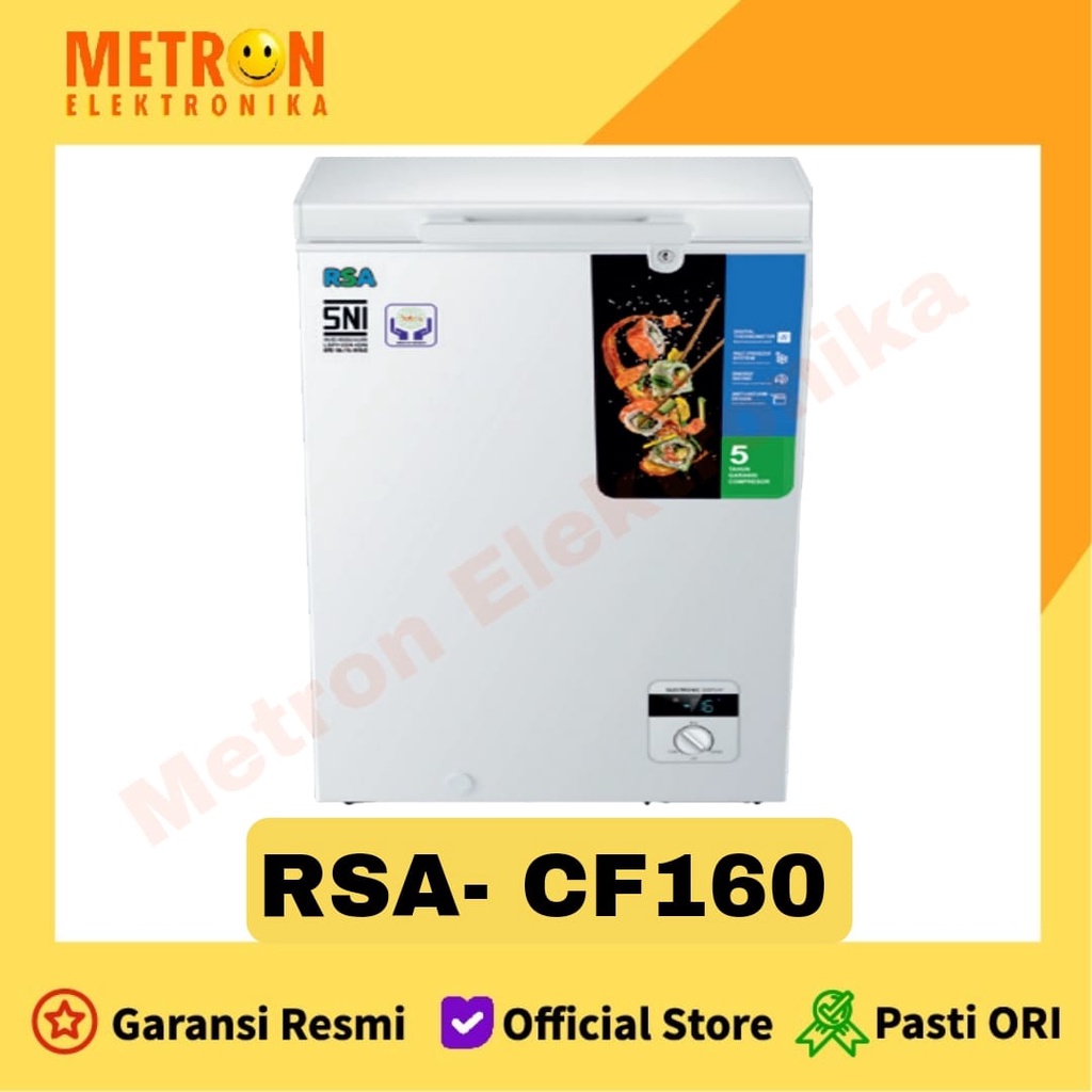 Jual RSA CF 160 CHEST FREEZER 144 LITER / FREEZER BOX RSA CF160 ...