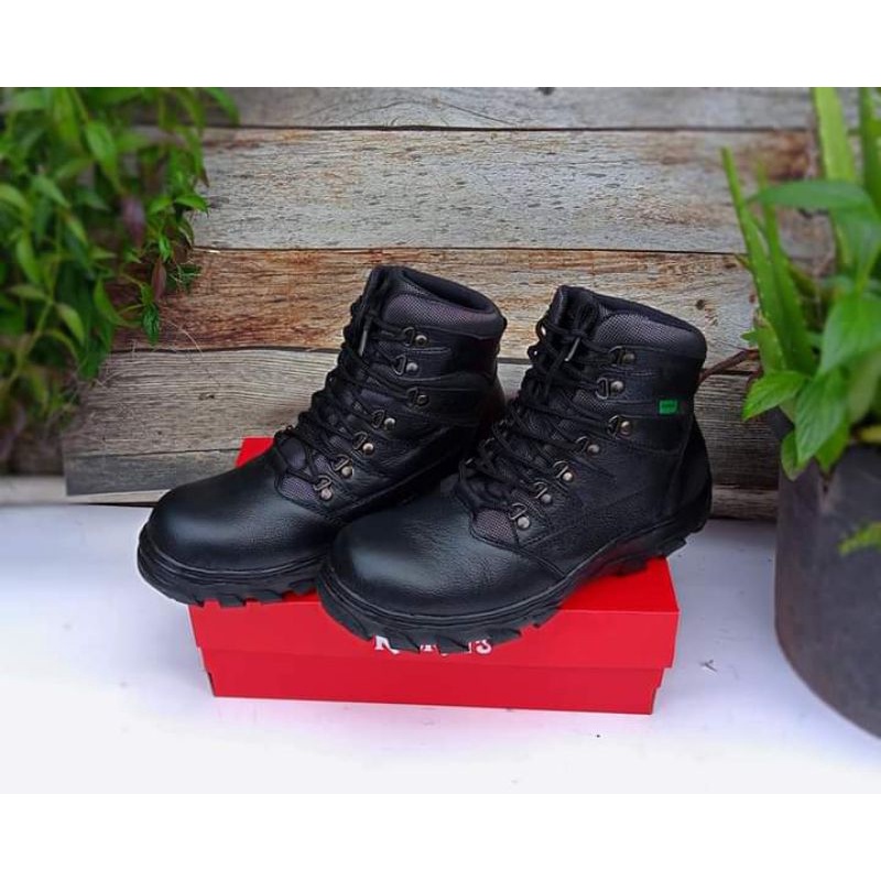 Jual Kickers PDH. free box. Sepatu boot safety kulit ujung besi ...