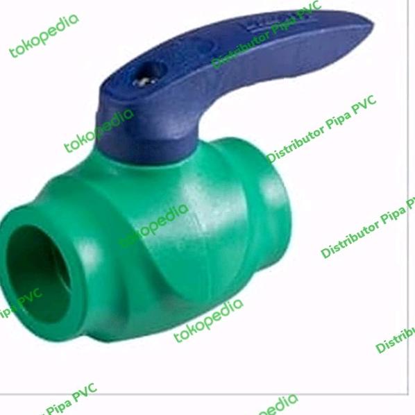 Jual Stop Kran Ball Valve PPR 3/4 inch Kran 25mm Fitting PPR Pipa PPR ...