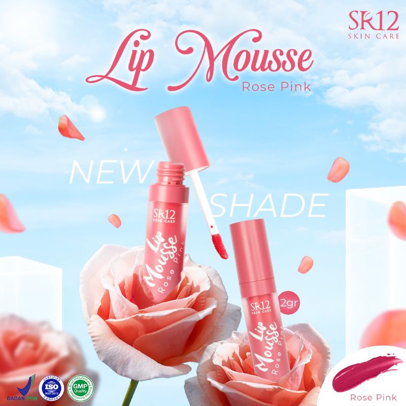 Jual Lip Mousse SR12 Rose Pink // Lip Matte // new shade | Shopee Indonesia