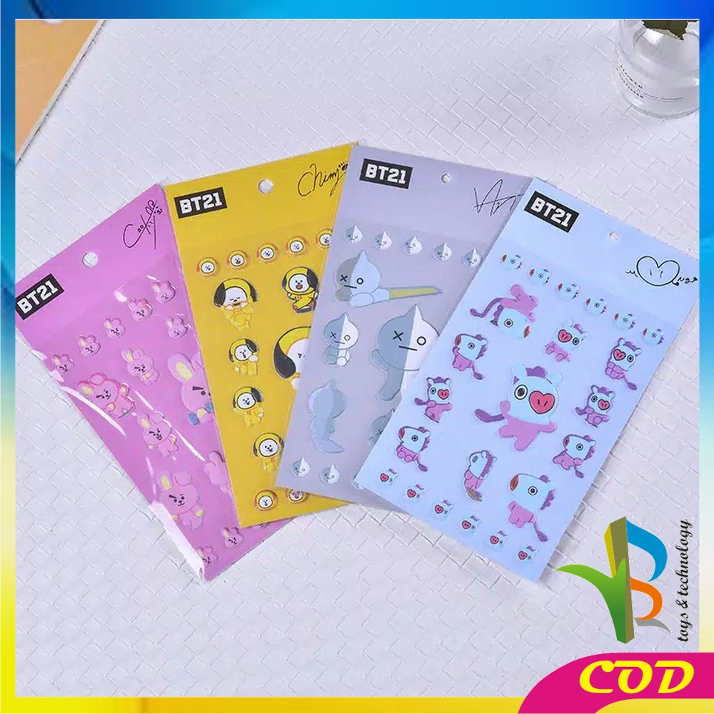 Jual RB-C2 Stiker Bubble Kartun 3D Sticker untuk Handphone / Laptop ...