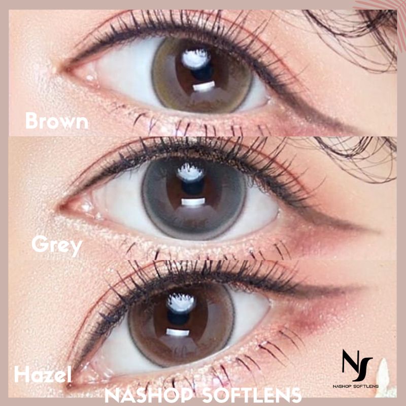 Jual SOFTLENS BAMBI GREY/BROWN/HAZEL KITTY KAWAII ORIGINAL BISA BEDA ...