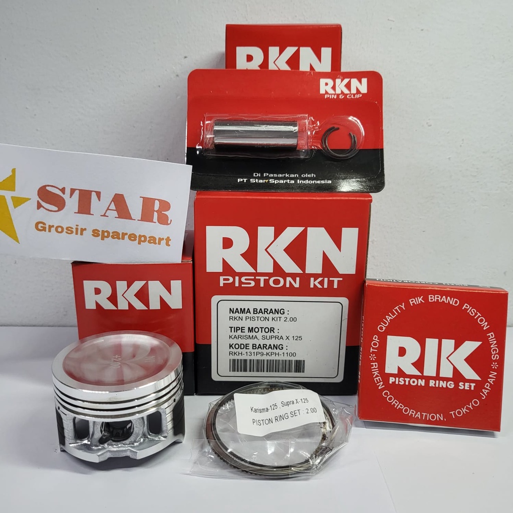 Jual PISTON KIT KARISMA KPH SUPRA X 125 RIK RKN RIKEN | Shopee Indonesia