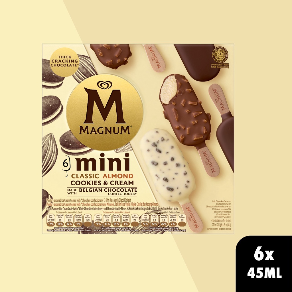 Jual Magnum Mini Mix Classic, Almond & Cookies and Cream - Es Krim/Ice ...