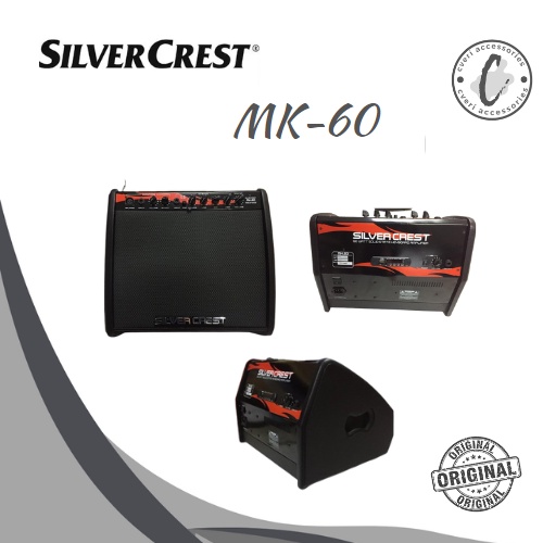 Jual Silvercrest MK60 Amplifier Keyboard 60W 8" Original MK-60 | Shopee ...