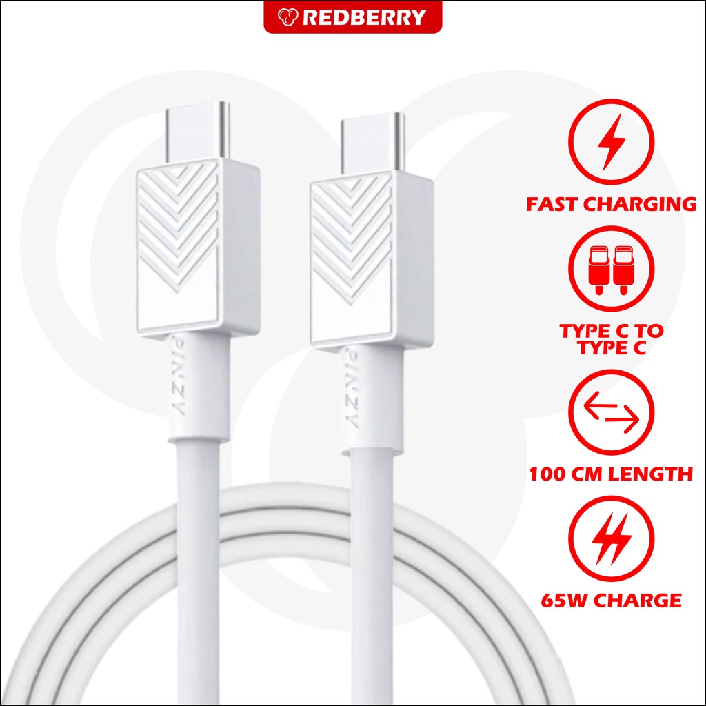 Jual Kabel Data PINZY CC19 PD 65W Fast Charging Type C to Type C Kabel ...
