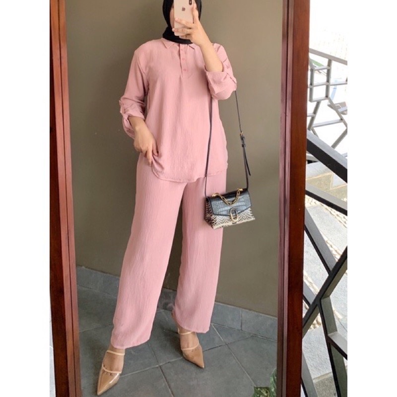 Jual SET CRINKLE AIRFLOW // ONESET CRINKLE AIRFLOW | Shopee Indonesia