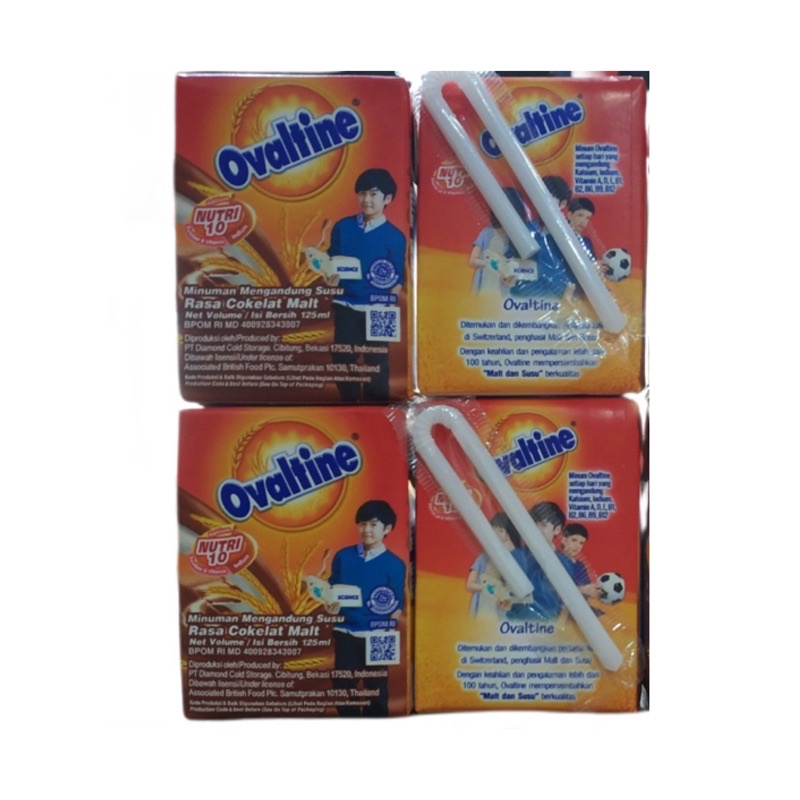 Jual OVALTINE Susu Rasa Cokelat Malt 125ml (4 Pcs)/OVALTINE/Susu/Rasa ...