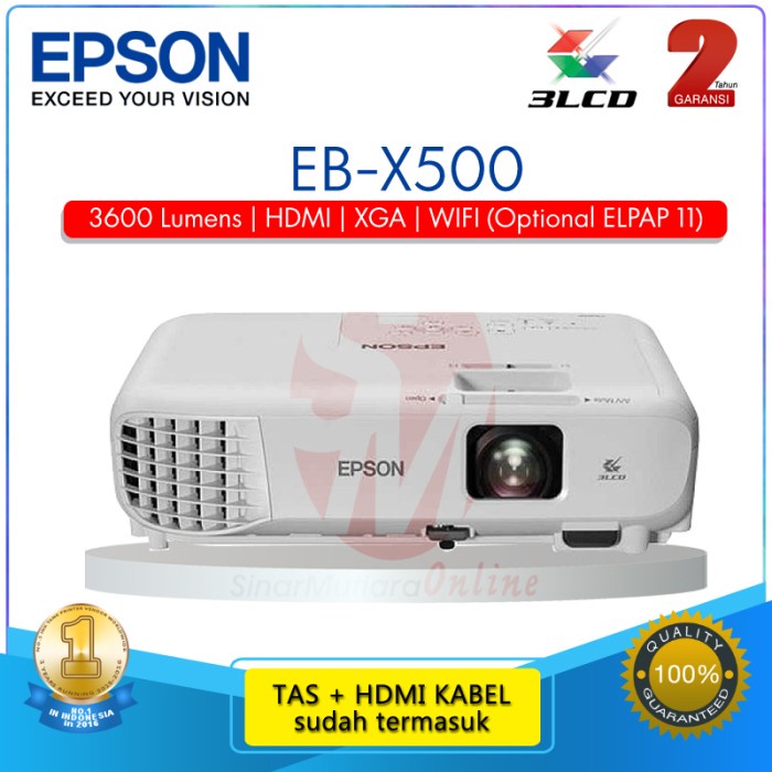 Jual Projector Epson EB X500 XGA 3LCD | Shopee Indonesia