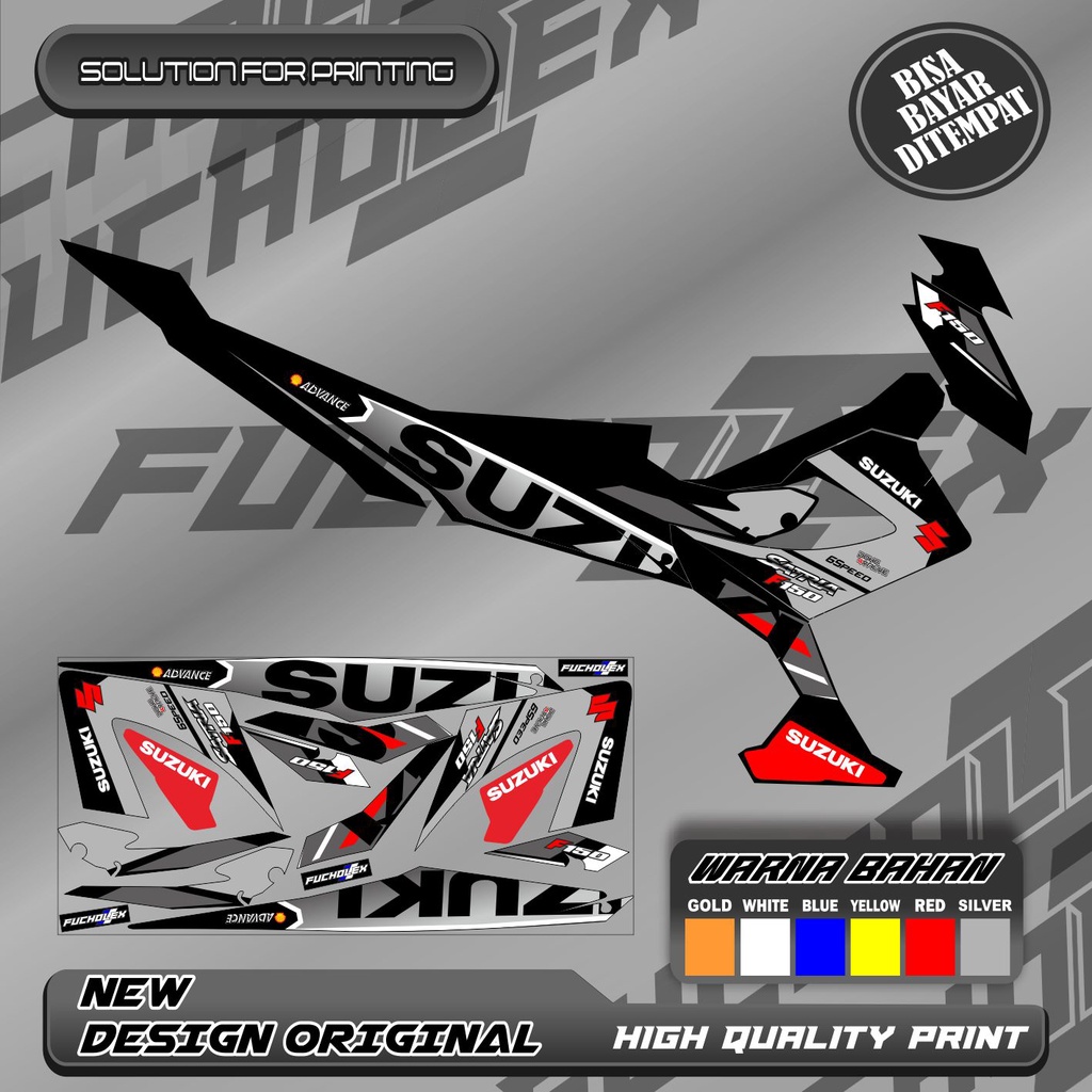 Jual STRIPING VARIASI MOTOR SUZUKI SATRIA FU FL 2014-2015 SILPEL ...