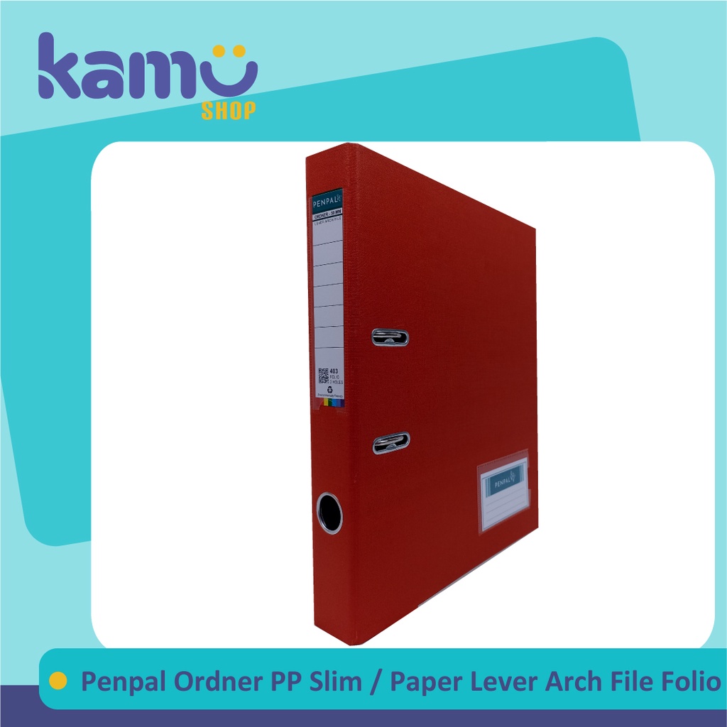 Jual Penpal Ordner Folio PP Slim F4 / Lever Arch File PL Slim Folio ...