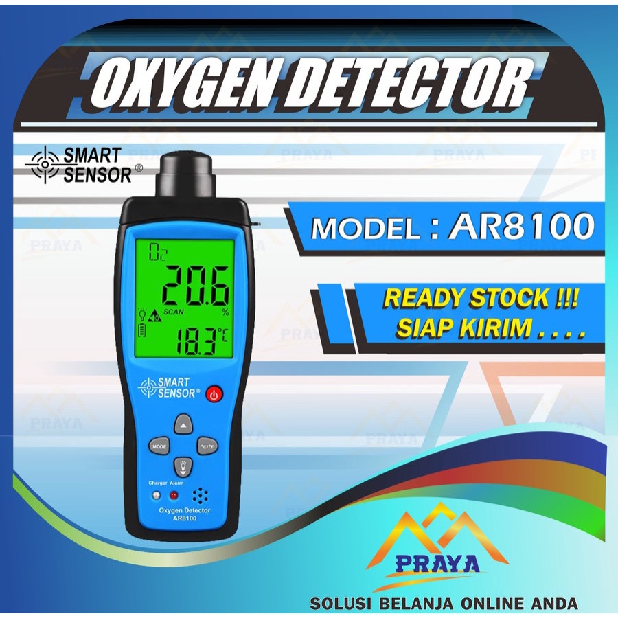 Jual Oksigen Detector Smart Sensor Ar8100 Handheld O2 Oxygen Meter