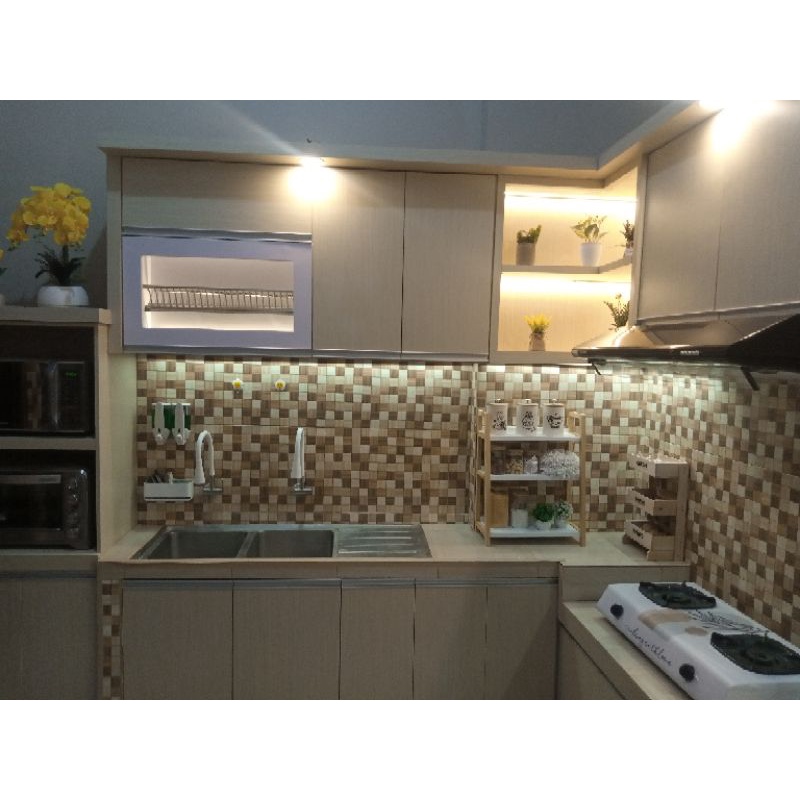 Jual PROMO kitchen set / kitchen set hpl / kitchen set minimalis Murah | Shopee Indonesia