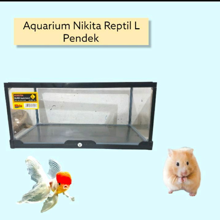 Jual AQUARIUM NIKITA REPTIL SIZE L PENDEK / AQUARIUM PENDEK NIKITA STAR L | Shopee Indonesia