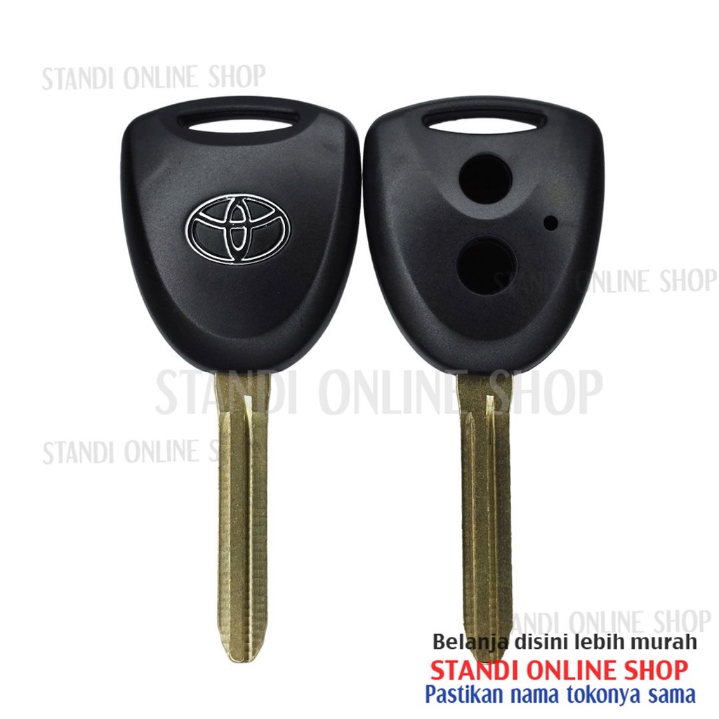 Jual Casing Kunci Remote Key Shell Toyota Avanza Veloz Rush Logo Chrome ...