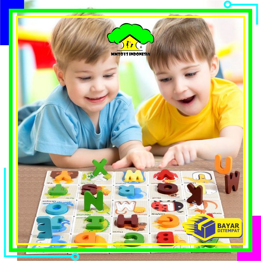 Jual MI-M273 Mainan Puzzle Kayu BRITISH CARD Anak / Belajar Mainan ...