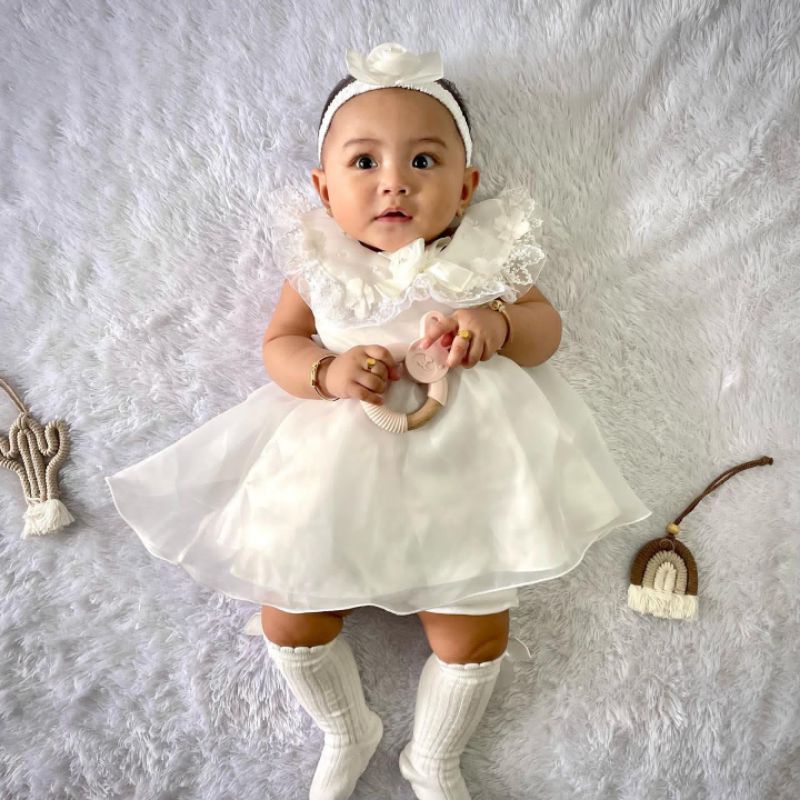 Jual Baju bayi Aqiqah Beautifull set Dress Bayi | Shopee Indonesia