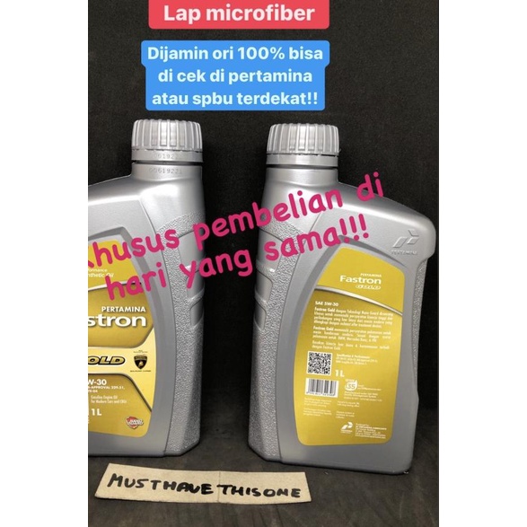 Jual fastron gold 5w 30 pertamina kemasan 1L | Shopee Indonesia