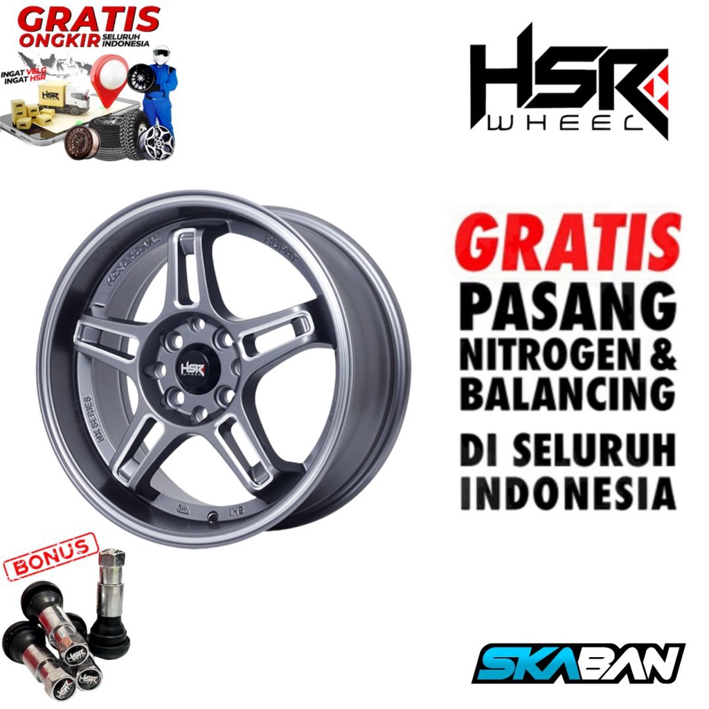 Jual VELG MOBIL RING 16 RUPAT HSR R16X7 H8X100-114,3 ET45 SMG MILLING /MR | Shopee Indonesia