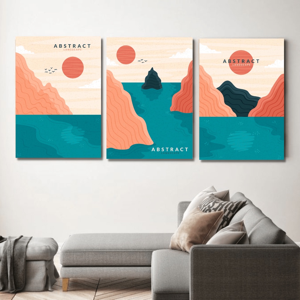 Jual HIASAN DINDING TEMA SUNSET INDAH / HIASAN KAMAR AESTHETIC / HIASAN ...