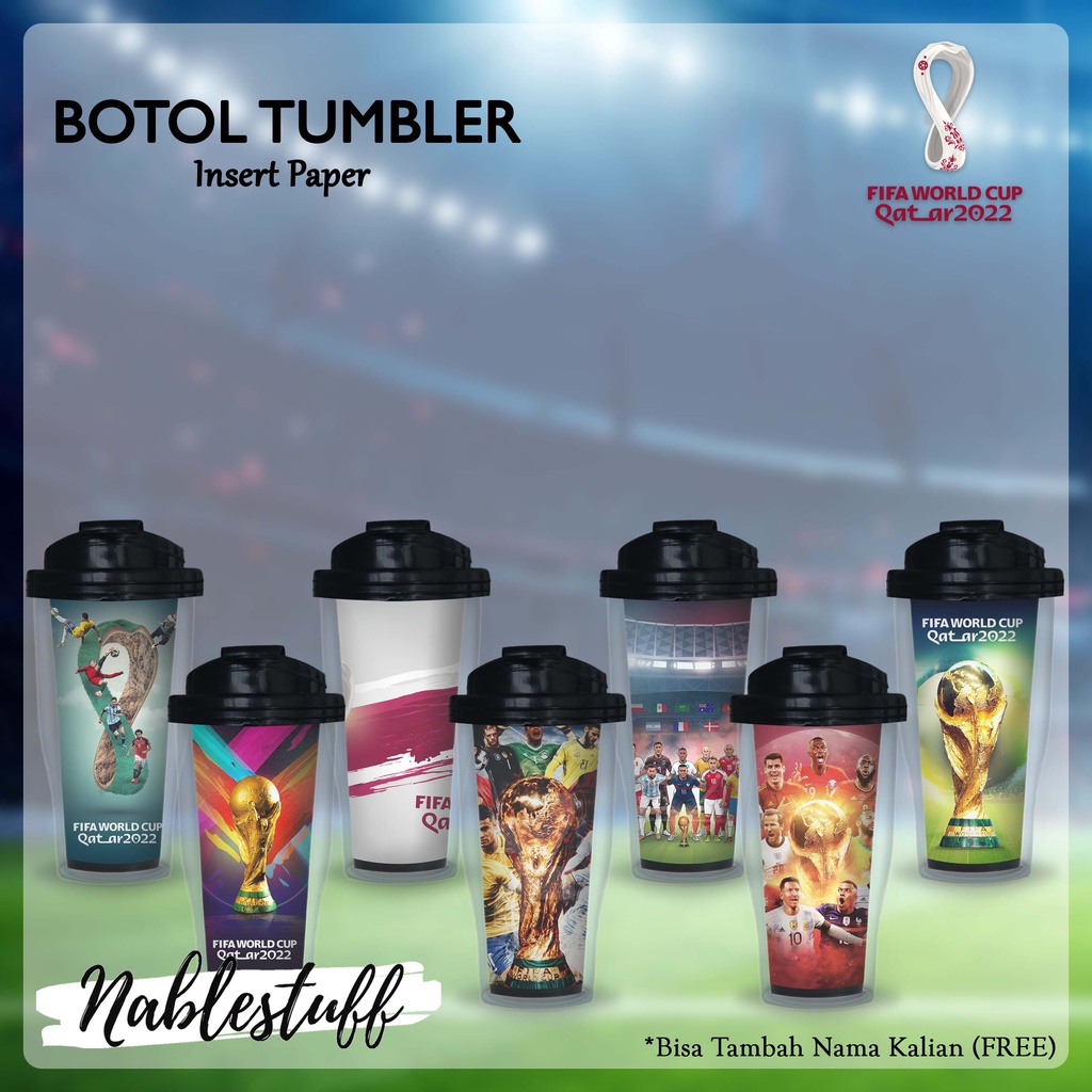 Jual Botol Tumbler Unofficial FIFA World Cup Qatar 2022 Piala Dunia ...