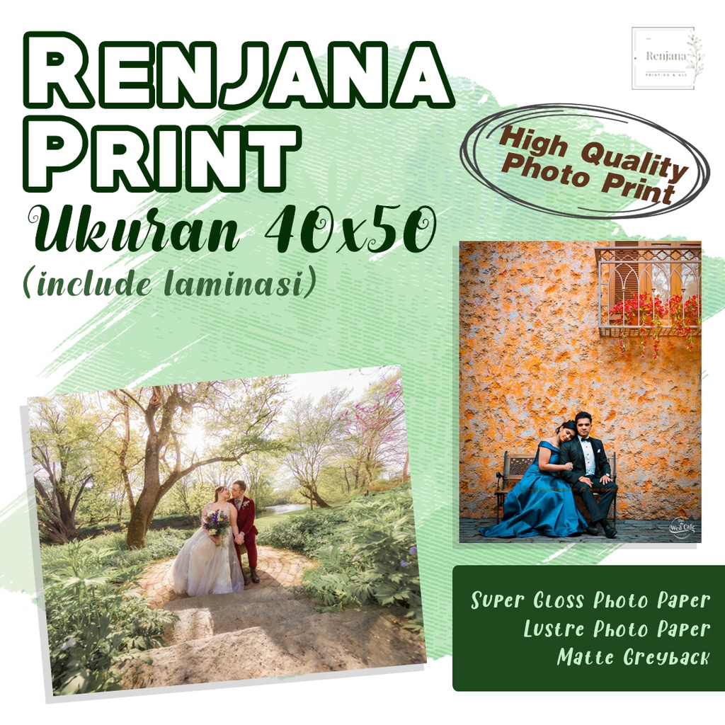 Jual Cetak Ukuran 40x50 Super Gloss Photo Paper/ Matte Greyback ...