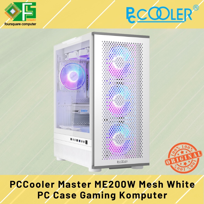 Jual PCCooler Master ME200W Mesh White | PC Casing Komputer Gaming ...