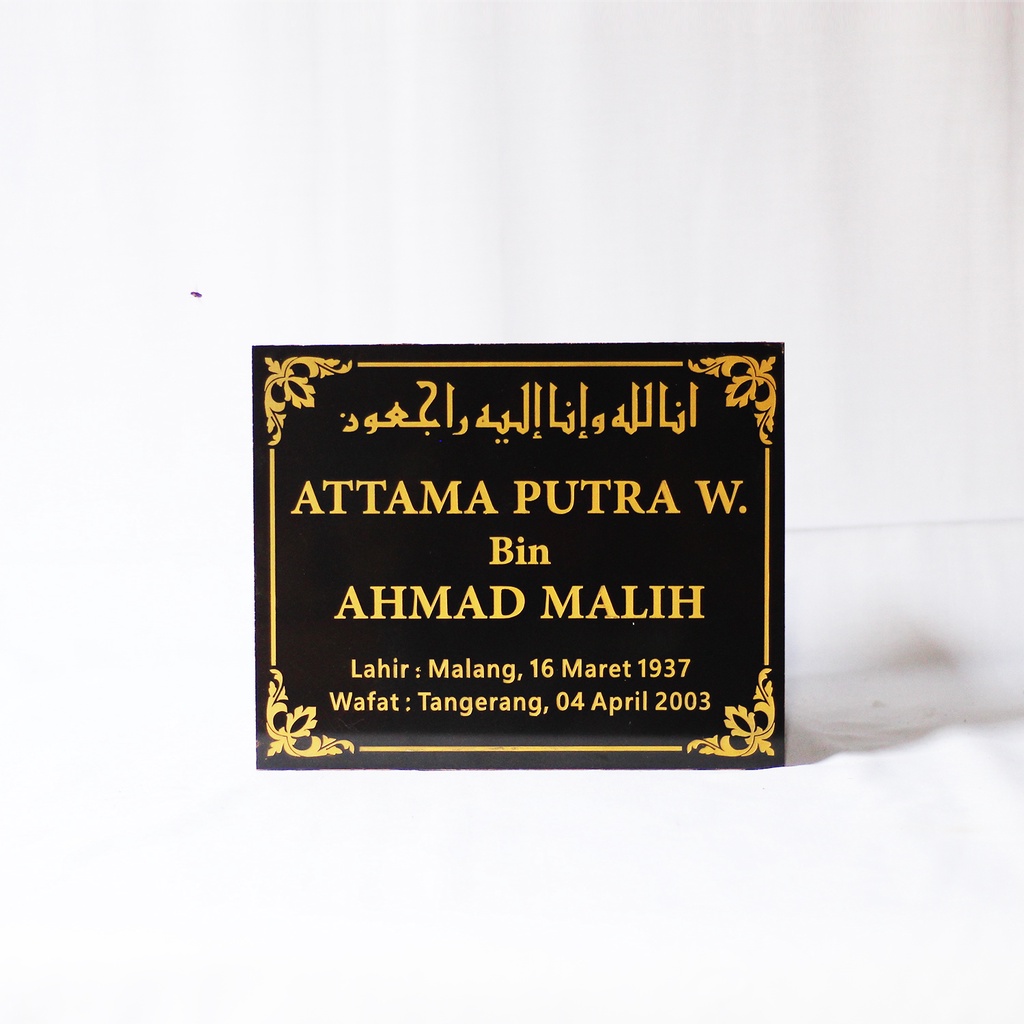 Jual Tulisan Prasasti Nama Papan Batu Nisan Granit Ukir Kijing Makam ...