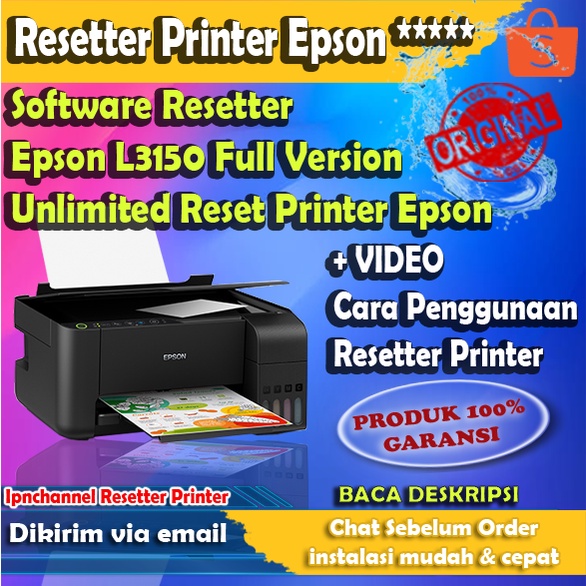 Jual Resetter Epson L3150 Full Version Unlimited Reset Printer Epson ...