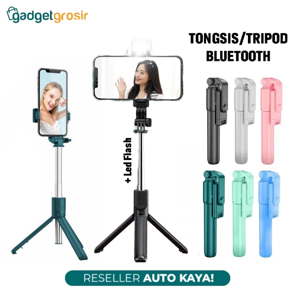 Jual Tongsis Tripod Bluetooth R1 R1s Selfie Stick Tomsis Remote Control