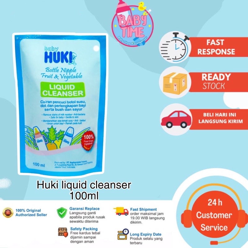 Jual SABUN BOTOL MINUM DOT HUKI / HUKI LC - LIQUID CLEANSER 100 ML ...