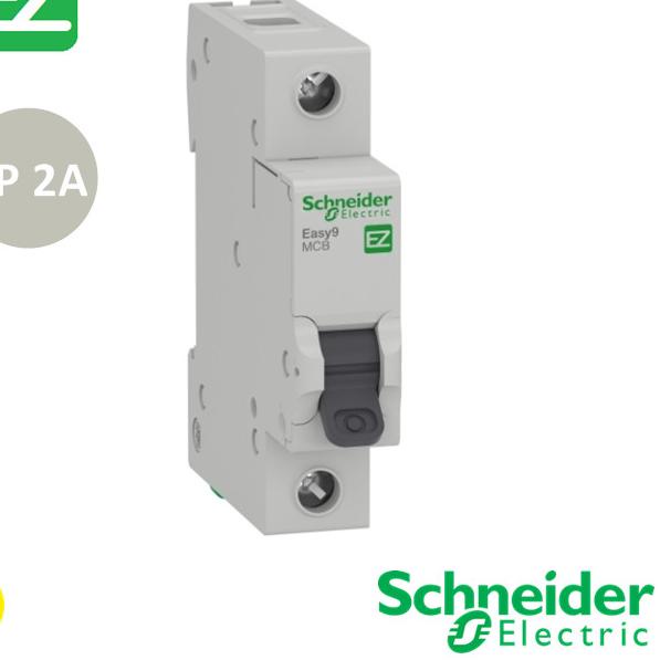 Jual Schneider MCB 1P 2A Easy9 EZ9F34102 4,5kA MCB 1 Phase 2 Amp ...