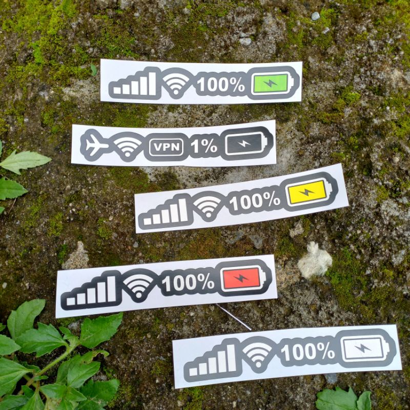 Jual STIKER VIRAL BATRAI WIFI SINYAL / STICKER BATERAI KEREN | Shopee ...