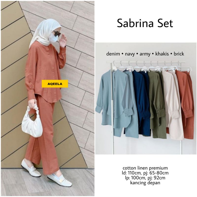 Jual SABRINA SET ORIGINAL LINEN PREMIUM - Tanya Stock Sebelum Order ...