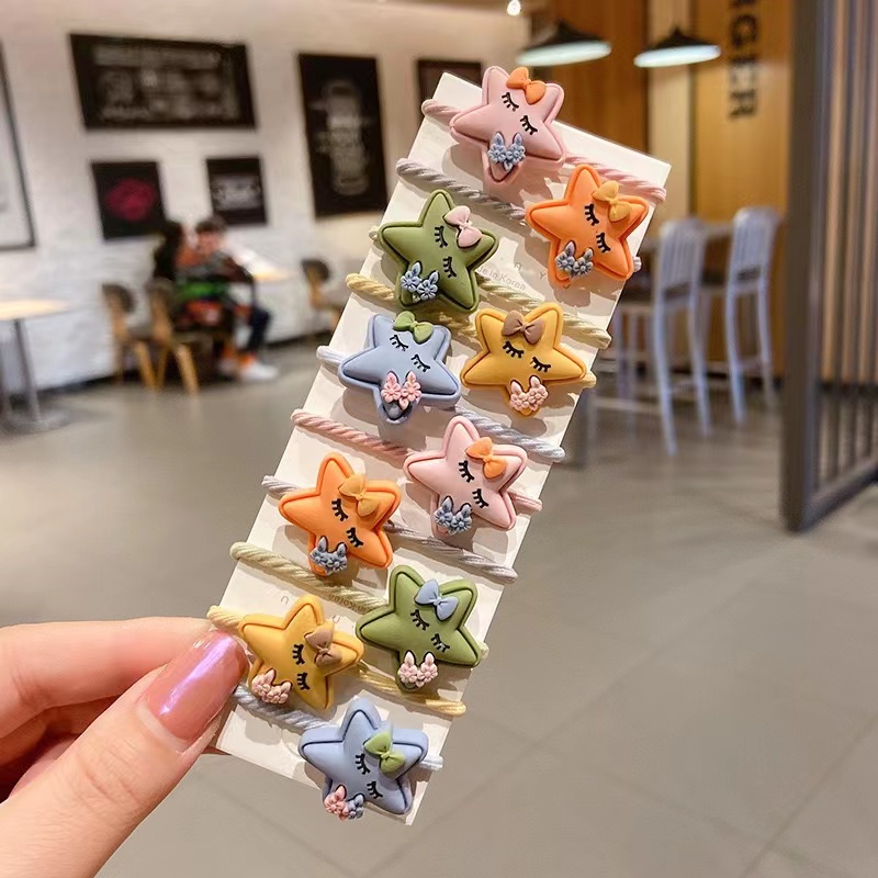 Jual 10PCS Set Ikat Rambut Anak Icon Karakter / Ikat Rambut Karet Anak ...