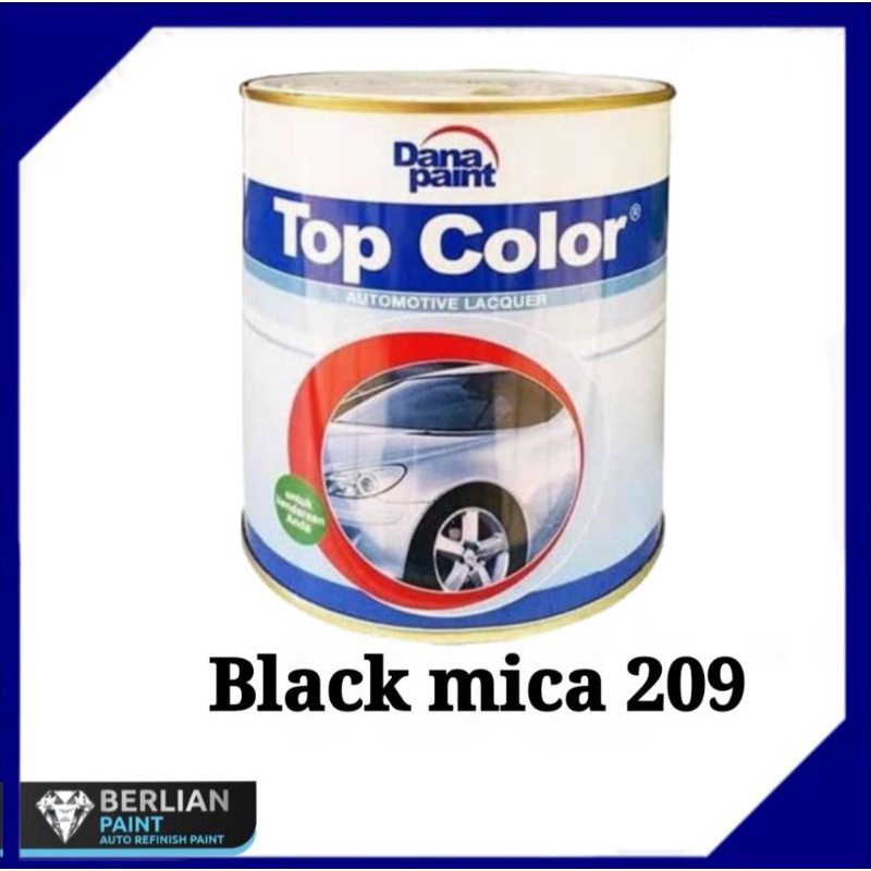 Jual Cat black mica 209 top color 1kg | Shopee Indonesia