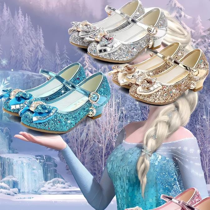 Jual Sepatu Frozen anak perempuan cewek blink princess heels sedang ...