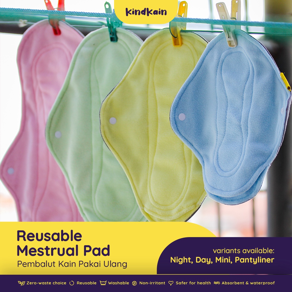 Jual KindKain Pembalut Kain Wanita Cuci Pakai Ulang Menstrual Pad ...
