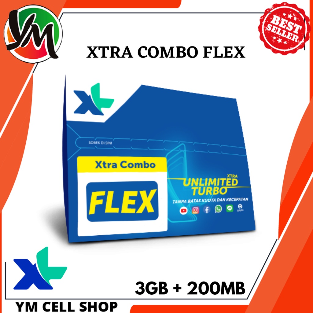 Jual Voucher Kuota XL COMBO FLEX Bulanan Nasional | Shopee Indonesia