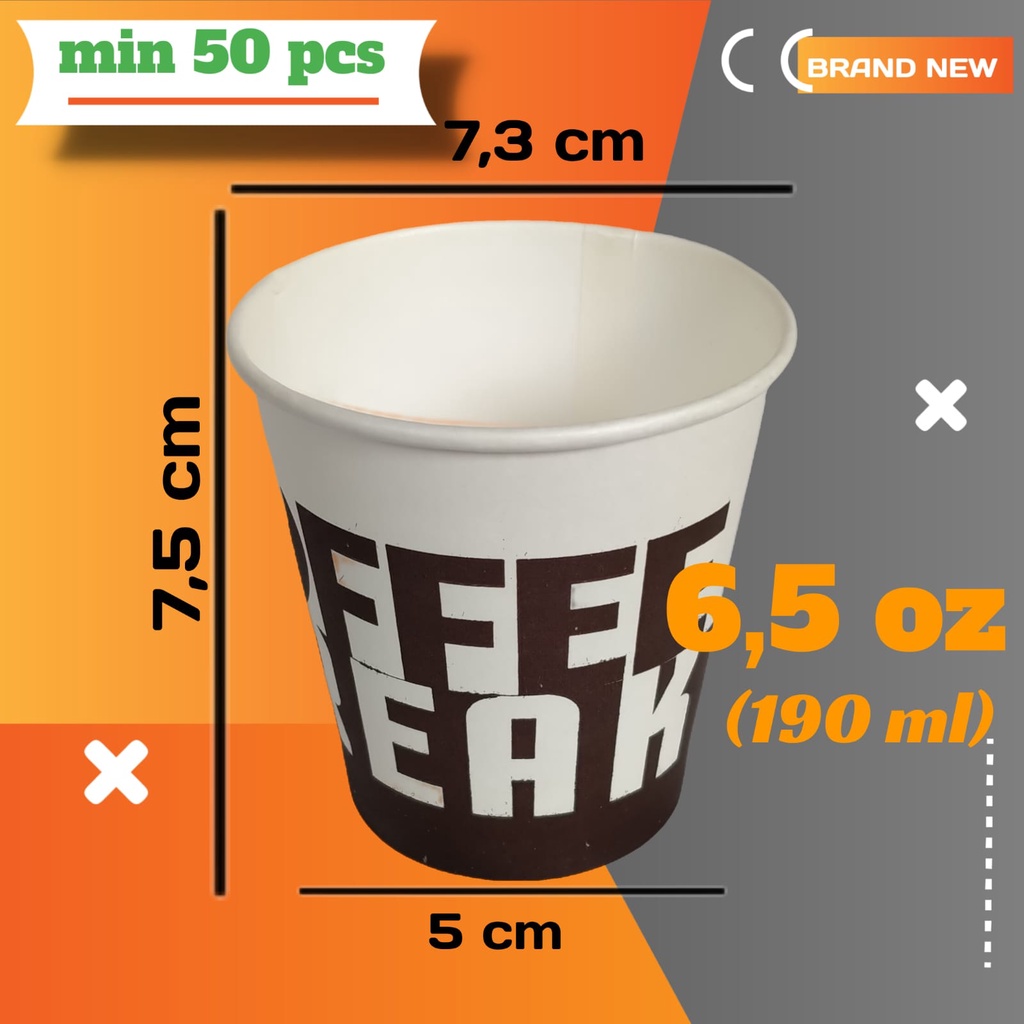 Jual Paper Cup Motif Papper Peper Tempat Gelas Cangkir Mug Hot Cup Kopi Teh Susu Ice Cream ...