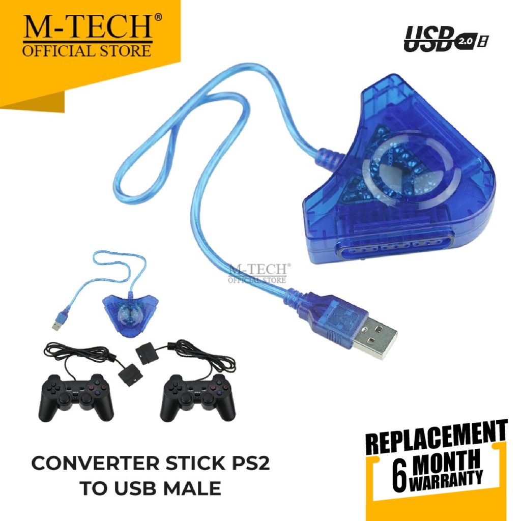 Jual MTECH USB Converter TO PS2 Stick Double M-Tech Original | Shopee ...