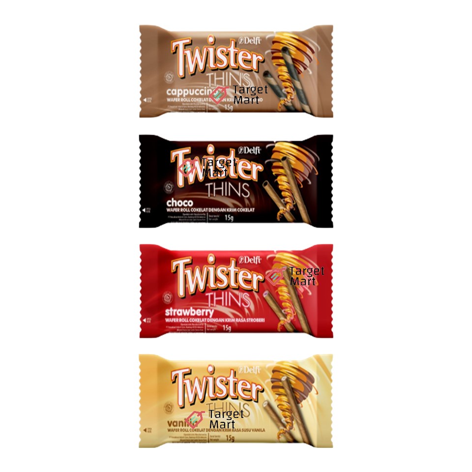 Jual Twister Thins Wafer Roll Delfi Berbagai Varian Pilih Rasa | Shopee ...