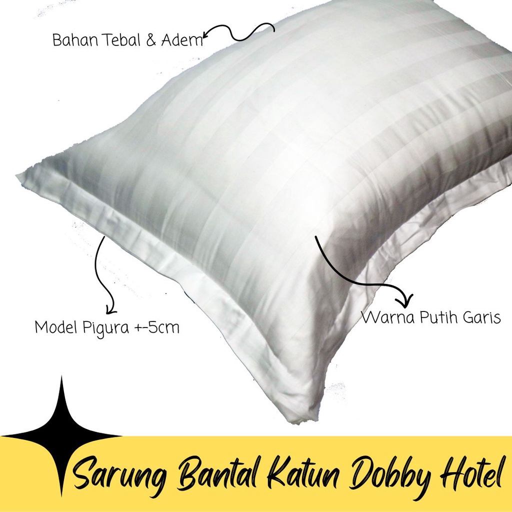 Jual Sarung Bantal Guling Tidur Katun Size King koil Ukuran Jumbo Dobby ...