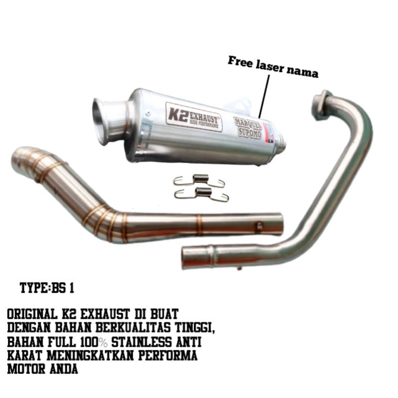 Jual knalpot racing fullset r15, cbr150, vixion, suzuki gsx, satria ...